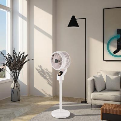 China Smart Silent Electric Air Circulation Fan Comfortable Convenience for Home Office Small Size Plastic Vertical Desktop Floor Fan for sale