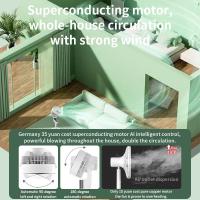 China Smart Silent Electric Air Circulation Fan Comfortable Convenience for Home Office Small Size Plastic Vertical Desktop Floor Fan for sale