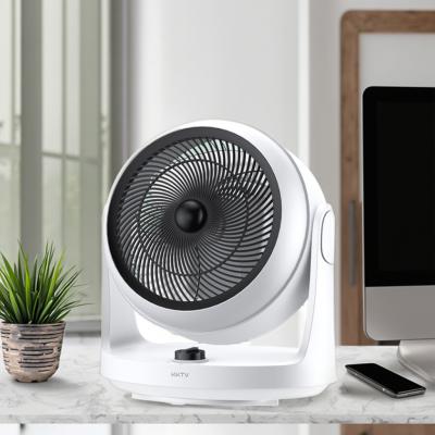 China 2025 New 5.5m Long-Distance Oscillating Table Fan 3-Speed Knob-Controlled Quiet Motor Design Wide-Angle Airflow for Car Hotel for sale