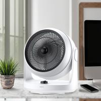 China 2025 New 5.5m Long-Distance Oscillating Table Fan 3-Speed Knob-Controlled Quiet Motor Design Wide-Angle Airflow for Car Hotel for sale