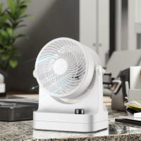 China CE/UKCA Certified Smart Air Circulator 5.5m Long-Distance Table Fan 3 Speeds 120° Oscillation for Office Dormitory Car Outdoor for sale