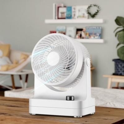 China CE/UKCA Certified Smart Air Circulator Table Fan 5.5m Long-Distance 3 Speeds 120° Oscillation Mechanical for Outdoor Office for sale