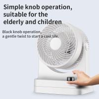 China CE/UKCA Certified Smart Air Circulator Table Fan 5.5m Long-Distance 3 Speeds 120° Oscillation Mechanical for Outdoor Office for sale