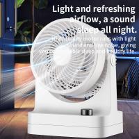 China CE/UKCA Certified Smart Air Circulator Table Fan 5.5m Long-Distance 3 Speeds 120° Oscillation Mechanical for Outdoor Office for sale