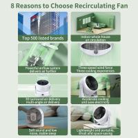 China Quiet Motor Design 3-Speed Knob-Controlled Oscillating Table Fan with 5.5m Long-Distance Wide-Angle Airflow for Office Car/RV for sale