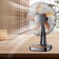 China 16-Inch Oscillating Table Fan 3-Speed Settings Mechanical Programmable Timer Wide Safety Grille for Home Office Outdoor Use for sale