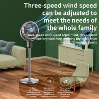 China Dual Adjustable Tube Turbo Air Circulator Fan 3-Speed Auto Oscillation Quiet for Desk Floor Use for Outdoor Hotels Household for sale