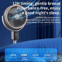 China Dual Adjustable Tube Turbo Air Circulator Fan 3-Speed Auto Oscillation Quiet for Desk Floor Use for Outdoor Hotels Household for sale