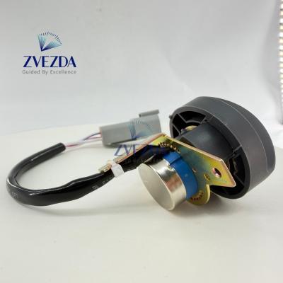 China ZVEZDA Excavator Throttle Knob Potentiometer 3Pin Yellow Red Waterproof Connector Fit Sany SY55 SY60 SY75 SY135 for sale