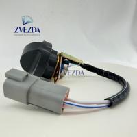 China ZVEZDA Excavator Throttle Knob Potentiometer 3Pin Yellow Red Waterproof Connector Fit Sany SY55 SY60 SY75 SY135 for sale