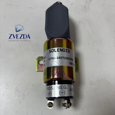 China 1751‑24E7U1B1S5A Stop Solenoid 24V Fit Excavator Engine Shutdown Solenoid Valve for sale