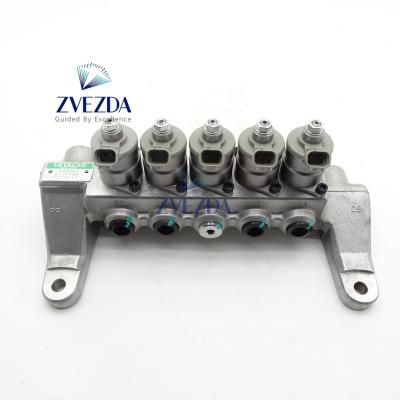 China 4366960 Five Spool Pilot Solenoid Manifold OE 208001 9218244 24V Fit ZX200 ZX210 ZX240 for sale
