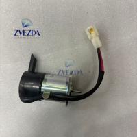 China Fuel Shutoff Solenoid 16271‑60012 ZVEZDA 12V For Kubota V2203 V1903 V2003 Engine Excavator for sale