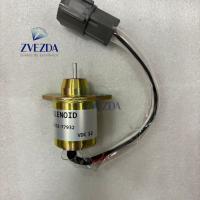 China Fuel Shutoff Stop Solenoid 119233‑77932 ZVEZDA 12V For 4TNE84 4TNE88 for sale