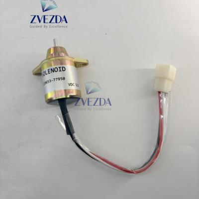China Fuel Shutoff Stop Solenoid 119653‑77950 ZVEZDA 12V For 4TNE84 4TNE88 for sale