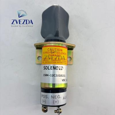 China Stop Solenoid 1504‑12C2U1B1S1 ZVEZDA 12VDC For E200B E320 E312 Excavator Engine for sale