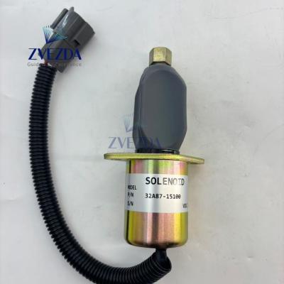 China Stop Solenoid 32A87‑15100 ZVEZDA 24VDC For S4S Engine for sale