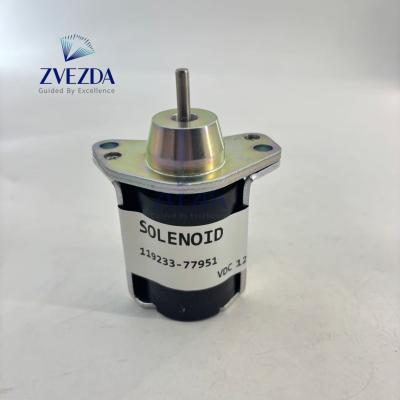 China Stop Solenoid 119233‑77951 ZVEZDA 12VDC For 4TNV94 4TNV98 Engine for sale