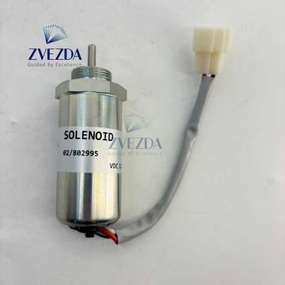 China Stop Solenoid 02/802995 ZVEZDA 12VDC For 3CX、4CX、8052、 for sale