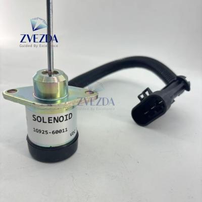 China Stop Solenoid 1G925‑60011 ZVEZDA 12VDC For Construction Equipment V2203‑M‑DI, V2403‑M‑DI for sale
