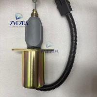 China SA-4764-12 12V Fuel Shutoff Solenoid For 6CT Engine Excavator Wheel Loader Generator for sale