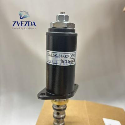 China Pilot Safety Lock Solenoid Valve YN35V00050F1 KWE5K-31/G24DB50 For SK200-8 SK210-8 SK250-8 SK260-8 for sale