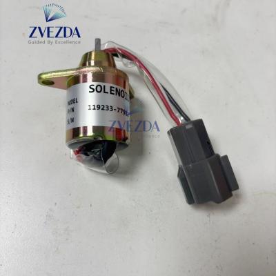 China 119233-77932 DC12V Fuel Shutoff Solenoid For 4TNV94、4TNV98、4TNV88 Excavator Engine for sale