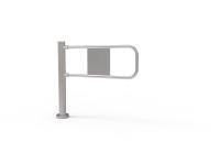 China Integrated Cylindrical Manual Swing Barrier Gate Turnstile Automatic Rebound for sale