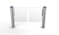 China Swing Gate 141mm Cylindrical Speedlane Swing Turnstile Automatic Barrier Door Security Access for sale