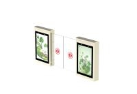 China Dual Lane Sliding Speed Gate System Supermarkets, office building access corridors Face recognition access control for sale