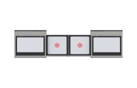 China Half Height PSD Platform Screen Door with Ultra-Quiet High-Strength Aluminum Alloy Guide Rail and Flexible Ring Transmission for sale