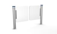 China 127mm Cylindrical Swing Speed Gate with 304 Stainless Steel Construction and 24V DC Power Supply for sale