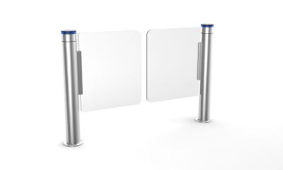 China 127mm Cylindrical Swing Speed Gate with 304 Stainless Steel Construction for 20-30 Persons per Minute for sale