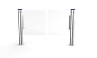 China 127mm Cylindrical Swing Speed Gate with 304 Stainless Steel Construction for 20-30 Persons per Minute for sale