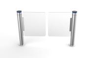 China 127mm Diameter Cylindrical Swing Speed Gate with 304 Stainless Steel Construction for 20-30 Persons Per Minute for sale