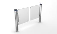 China 127mm Cylindrical Swing Speed Gate with 304 Stainless Steel Construction for 20-30 Persons per Minute Integrated Compact Security Barrier Access System for sale