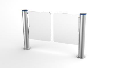 China 141mm Diameter Cylindrical Swing Speed Gate with 304 Stainless Steel for 20-30 Persons per Minute Rapid Access for sale