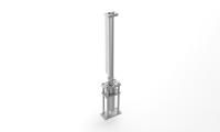 China Indoor / Outdoor Cylinder Swing Barrier Turnstile Anti Tailgating for sale