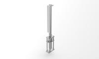 China Indoor / Outdoor Cylinder Swing Barrier Turnstile Anti Tailgating for sale