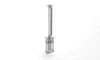 China Indoor / Outdoor Cylinder Swing Barrier Turnstile Anti Tailgating for sale