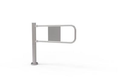 China 89mm Diameter Cylindrical Manual Swing Pedestrian Turnstile Gate / Supermarket Entrance Turnstile for sale