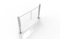 China 89mm Diameter Cylindrical Manual Swing Pedestrian Turnstile Gate / Supermarket Entrance Turnstile for sale