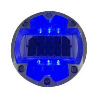 China 143mm Solar Road Studs 6 LED Aluminium Case IP68 Heavy Duty Traffic Marking Light for sale