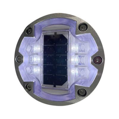 China Solar LED Road Studs IP68 Waterproof 6 LEDs 75T Load Capacity for Pavement Safety for sale