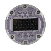 China Solar LED Road Studs 75T Load Capacity IP68 10mm LED Diameter Monocrystalline Panel for sale
