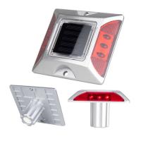China Solar LED Road Stud 6 LED 5mm 20T Load Capacity IP68 Epistar Chip Anti-UV PC Aluminium for sale