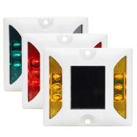 China Blue Solar LED Road Stud 125x110x25mm Flashing Cat Eye Road Marker IP68 40T Load for sale
