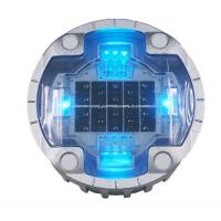 China Blue Solar LED Road Stud Aluminium 75Tons Load Capacity IP68 Waterproof for sale