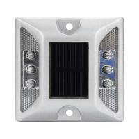 China 350g IP68 Solar Metal Road Stud White LED for Road Construction Safety for sale