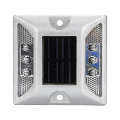 China 350g IP68 Solar Metal Road Stud White LED for Road Construction Safety for sale